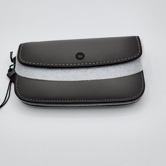 Accessories | Coach Clutch Heather Grey | Poshmark